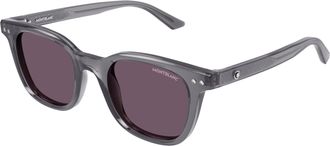 Montblanc Montblanc Herren Mb0320s Sunglass Man Recycled Acetate Sonnenbrille, bunt