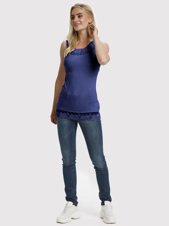 Cream Top Florence 10600385 Dunkelblau Slim Fit