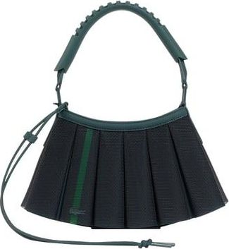Lacoste Petit sac &agrave; main Lenglen en cuir maille