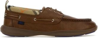 Burberry Homme, Chaussures, Brun, Taille: 42 1/2 EU Chaussures bateau en cuir