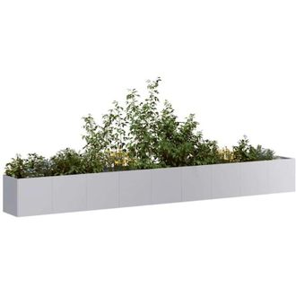 vidaXL Vidaxl - Jardini&egrave;re 360x40x40 cm acier galvanis&eacute;