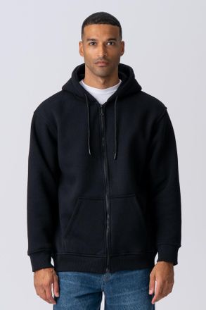 Perform Collection Relaxed Zip Hoodie - Schwarz