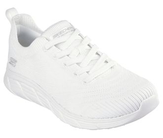 Skechers Sneaker SKECHERS BOBS B FLEX LO-GRACEFUL STRIDE, Damen, Gr. 35, wei&szlig;, Textil, Schuhe Sneaker, mit leichter EVA-Laufsohle, Topseller