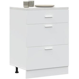 vidaXL Armoire de cuisine blanc bois ding&eacute;nierie - Vidaxl