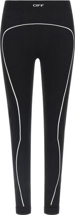 Off-white Femme, Pantalons, Noir, Taille: 36 FR Off Stamp Seamless Leggings