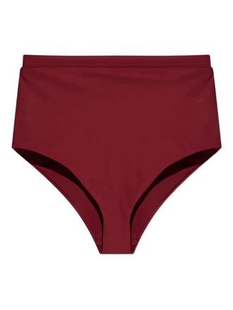 Jil Sander logo high-waisted bikini bottom - Rot