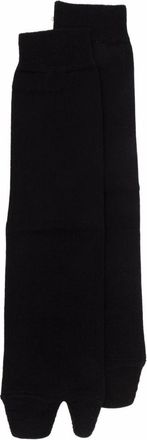Maison Margiela Femme, Sous-v&ecirc;tements, Noir, Taille: L Tabi Socks