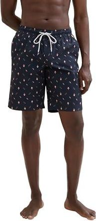 Tom Tailor 1040974 Short de Bain, 35024-navy Coral Summer Design, XS Homme