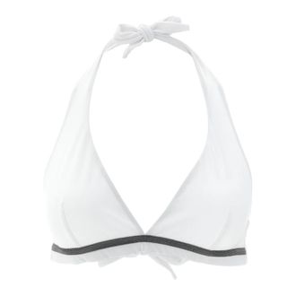 Brunello Cucinelli Techno Jersey Bikini-Oberteil mit Monili - - Swimwear - Damen - Wei&szlig; - XS