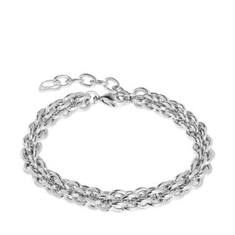 Coeur de Lion Armband - Armband Mesh Chain Classic - Gr. ONE SIZE - in Silber - f&uuml;r Damen
