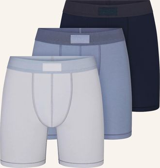 SKIMS Skims 3er-Pack Boxershorts Skims Cotton blau