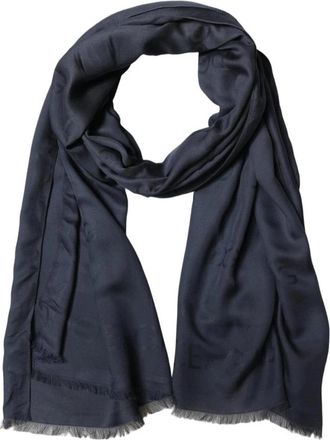 Dolce & Gabbana Schal mit durchgehendem Logo-Print - - Accessories - Herren - Blau - ONE SIZE