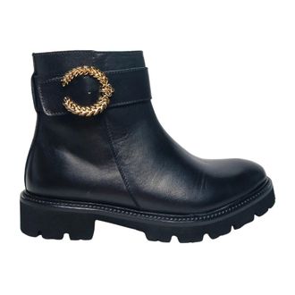 Pollini Stiefel und Stiefeletten Leder - - Shoes - Damen - Schwarzk - 38 EU