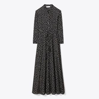 Tory Burch Gestreiftes Baumwollkleid