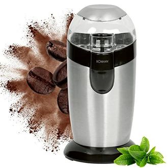 Bomann KSW 445 CB - Moulin &agrave; caf&eacute; - 120 W - Gris/Noir