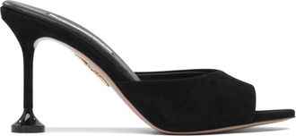 Aquazzura Femme, Chaussures, Noir, Taille: 36 EU Mules &agrave; talon sculptural en daim
