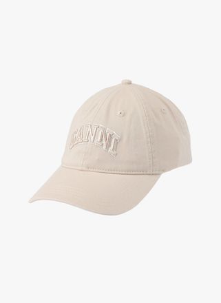 Ganni Casquette broderie marque en coton