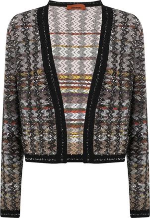 Missoni cardigan à design brodé de sequins - Marron