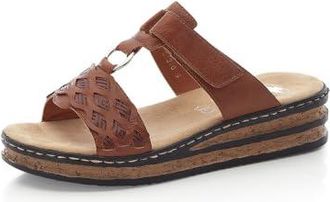 Rieker Femme Chaussures Basses 629K9, Dame Mocassin,Chaussons,Pantoufles,Chaussures de Loisirs,entr&eacute;e Ouverte,Marron (Braun / 24),41 EU / 7.5 UK