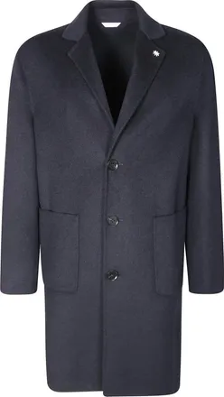 Manuel Ritz Homme, Manteaux, Bleu, Taille: XL Double Coat