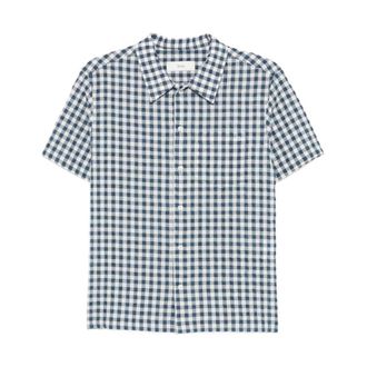 Dunst Holiday Checked Shirt - - Shirts - Damen - Blau - S