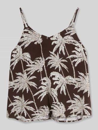 Tom Tailor Denim Relaxed Fit Top aus reiner Viskose mit Bindeband