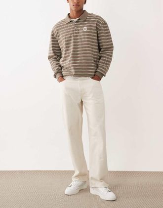 Jack & Jones Ted - Jean droit ample - Blanc &eacute;cru