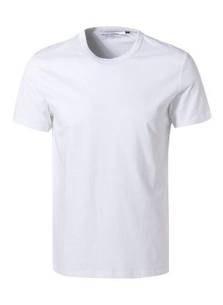 Marc O'Polo Herren T-Shirt wei&szlig; Baumwolle