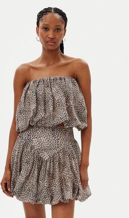 Bardot Bardot Bluse Lissett Printed 59795TB Braun Relaxed Fit