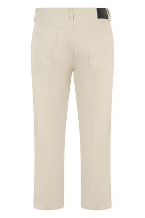 R13 Womens Straight-Leg Jeans Beige Cotton
