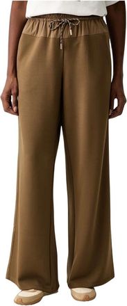 Twinset Pantalon large - Femme - Pantalons - Brun - Taille: 42 FR