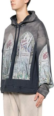 Who Decides War by Ev Bravado Homme, Sweatshirts et sweats à capuche, Gris, Taille: XL Motley Hooded Pullover