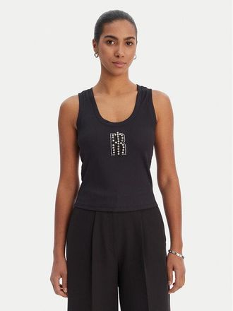 Fracomina Top FP26ST2003J42701 Schwarz Slim Fit