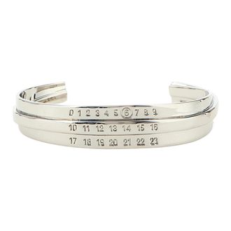 Maison Margiela Bracelet Triple Logo - unisex - Accessoires - Gris - Taille: XL