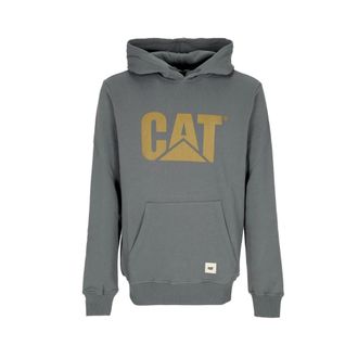 CAT Logo Hoodie St&uuml;rmisches Wetter - - Sweatshirts & Hoodies - Herren - Grau - M