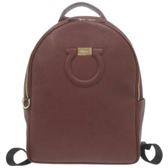 Ferragamo Sac &agrave; dos Pre-owned - Femme - Pre-owned - Brun - Taille: ONE Size