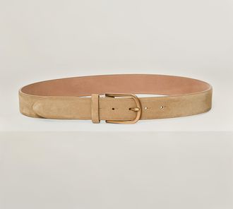 Reptiles House Étoile-Schnalle und nahtloser Wildledergürtel 35mm - Seil