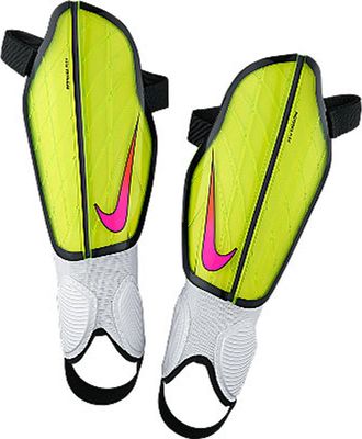 Nike Nike PROTEGGA FLEX - Schienbeinschutz Unisex, Yellow (volt/black/pink blast), L