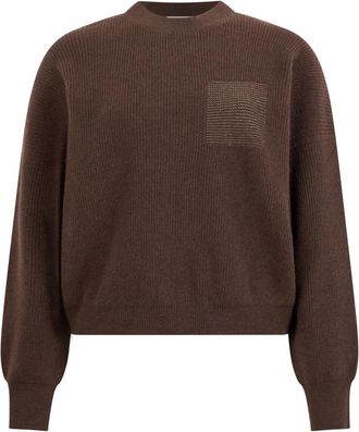 PESERICO Femme, Pulls, Brun, Taille: 42 FR Pull ras du cou