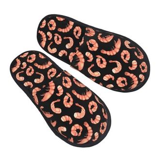 Generic Pantoufles Crevette Peluche Pantoufles DHiver Antid&eacute;rapant Maison Slippers Pour Automne Voyage Int&eacute;rieur L