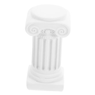 Holibanna Miniatur Römische Säule aus Langlebigem Harz Weiße Klassische Tischdekoration Vielseitig als Kerzenhalter Pflanzenständer Fotorequisite Elegante Wohnr