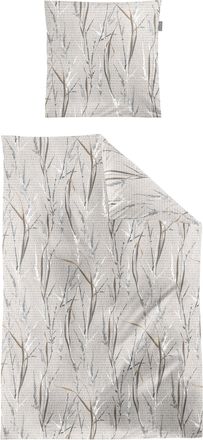 Irisette Bettwäsche Soft-Seersucker beige Größe 1x 135x200 cm + 1x 80x80 cm