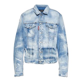 Dsquared2 Denimjacke mit Vintage-Effekt - - Jackets - Damen - Blau - M