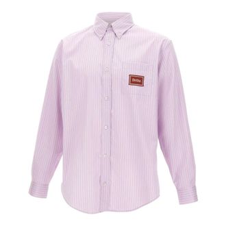Dr&ocirc;le de Monsieur Homme, Chemises, Rose, Taille: L Chemise Ray&eacute;e Dr&ocirc;le