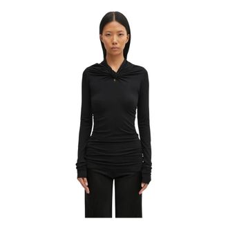 Rick Owens Kairo Top - - Sweatshirts & Hoodies - Damen - Schwarzk - L