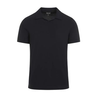Giorgio Armani Blau T-Shirt f&uuml;r M&auml;nner Stilvoll - - Tops - Herren - Blau - XL