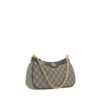 Gucci Womens Brown Cotton Shoulder Bag