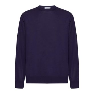 D4.0 Rundhalspullover - - Knitwear - Herren - Lila - S