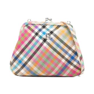 Vivienne Westwood Femme, Sacs, Multicolore, Taille: ONE Size Vivienne Heather Check Shoulder Bag