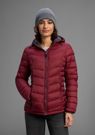 Polarino Steppjacke POLARINO, Damen, Gr. 34, rot (bordeaux), Web, Obermaterial: 100% Polyamid. Futter: 100% Polyamid. Wattierung: 100% Polyester, eingefasste K